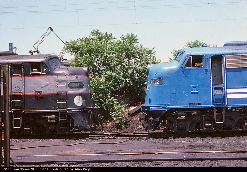 NJT 4246 and CR 4022 face to face
